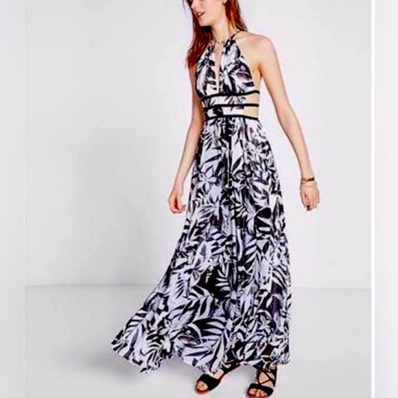 Express | Dresses | Express Maxi Dress Side Cut Outs | Poshmark